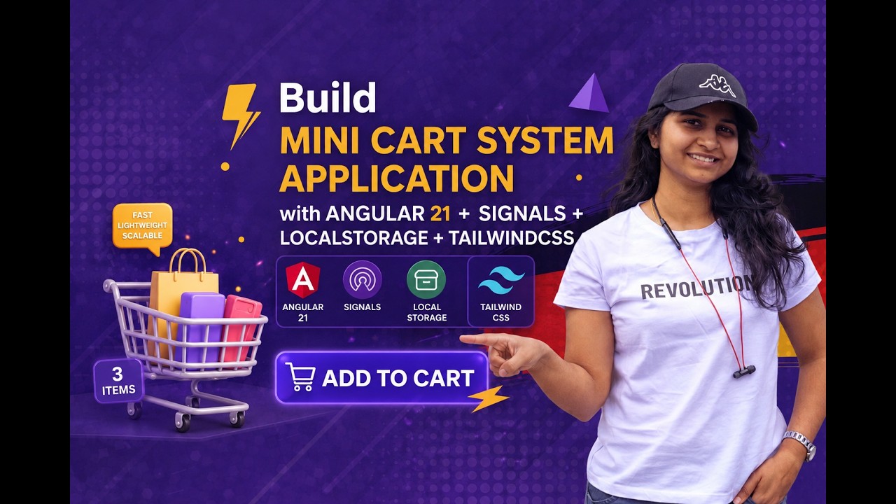 Mini Cart System (Angular 21 + Signals + Local Storage + Tailwind CSS)