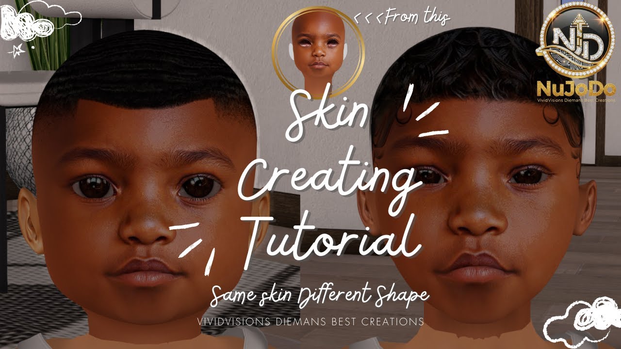 Skin Creating: Secondlife TD | #blender #secondlife #blender3d