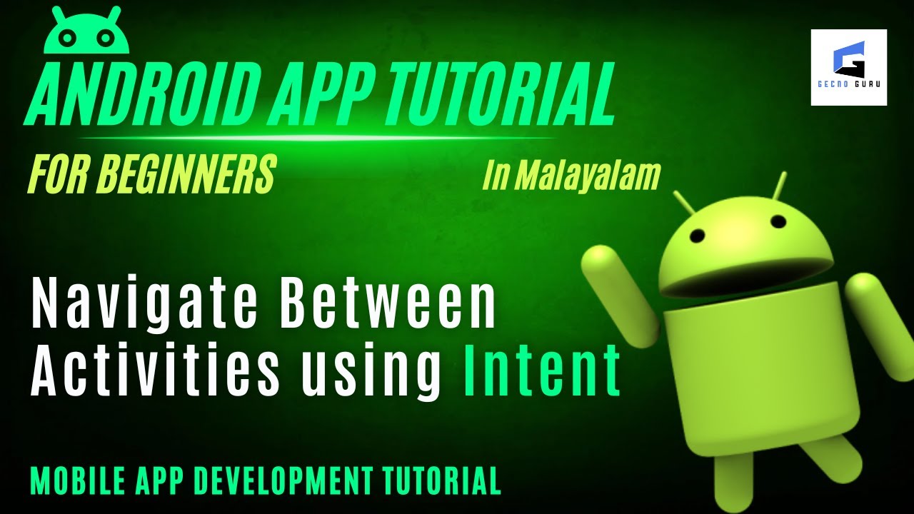 Part 5 : How to Navigate Between Activities | Using Intent, Buttons widgets | Android App Tutorial