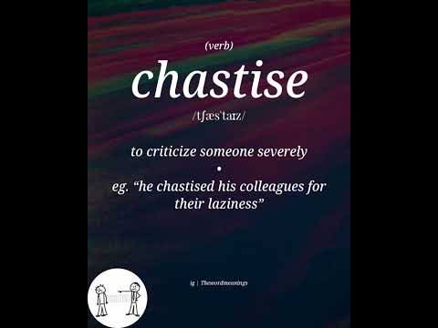 Word of the day : chastise | @thewordmeanings | #shortsfeed #britishenglish #englishgrammar
