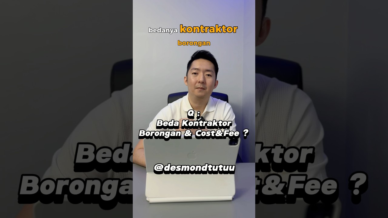 kontraktor borongan vs cost & fee #arsitek #bangunrumah #kontraktor #konsultanarsitek #interior