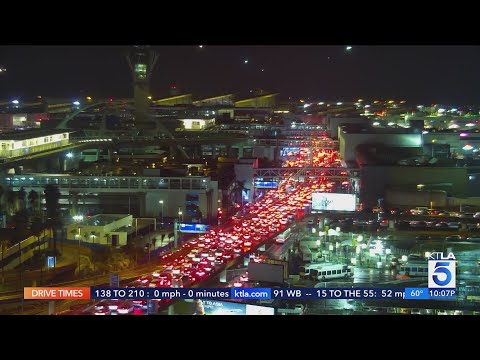 Major holiday travel rush at LAX Airport is underway