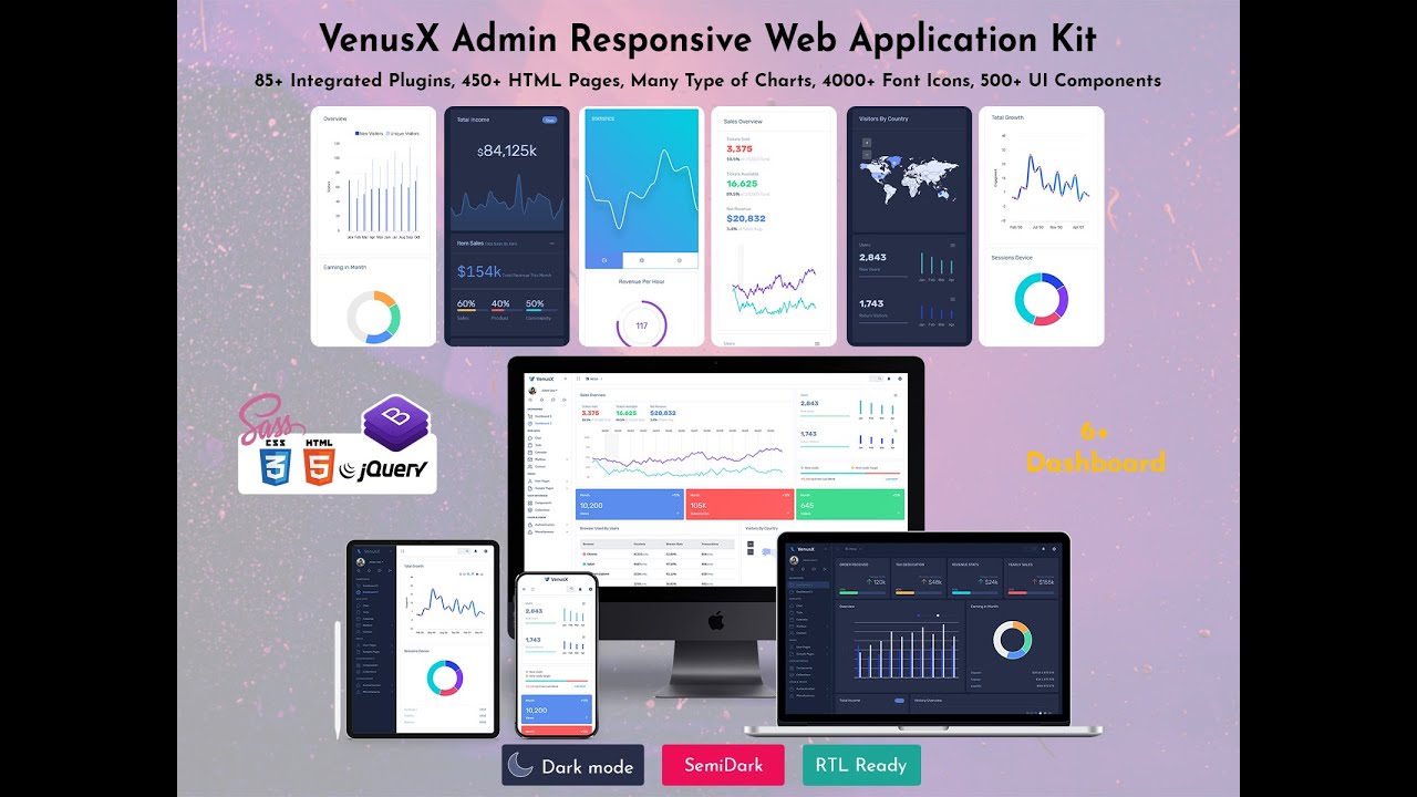 Bootstrap Admin Templates with Responsive Admin Dashboard – VenusX