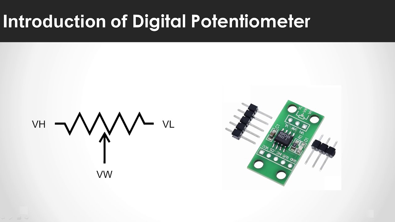 Digital Potentiometer (X9C103S) Introduction and Demo with Arduino