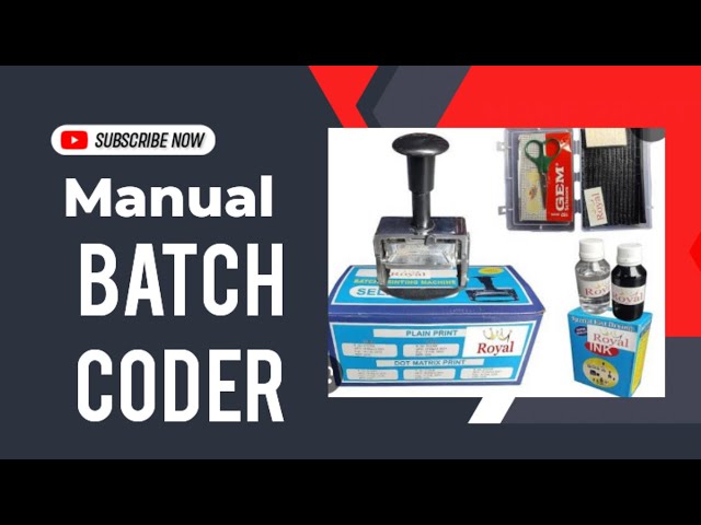 Batch Coding Machine - Manual Batch Coding Machine Manufacturer from ...