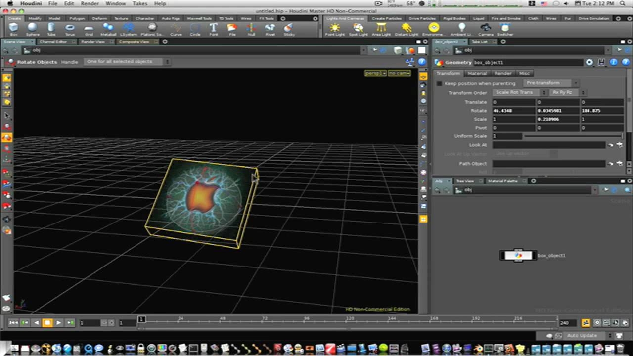 SideFX Houdini Tutorial - Texturing In It's Simplest Form