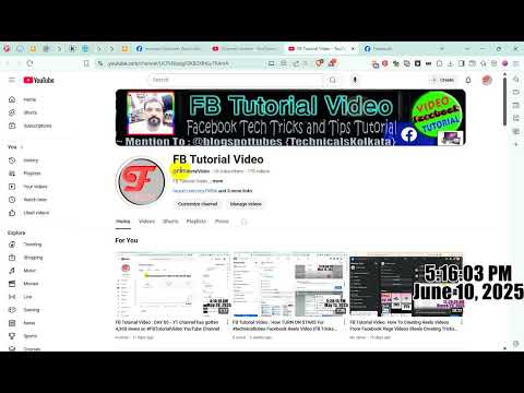 FB Tutorial Video : FB Tricks 01 How To Add YouTube Channel Link on Facebook Profile