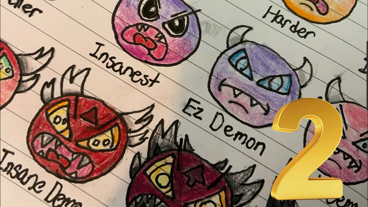 My Geometry Dash Difficulty Faces 2