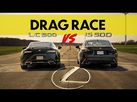 Lexus IS 500 Drag Races LC 500, Free-Breathing V8 Sounds Galore ...
