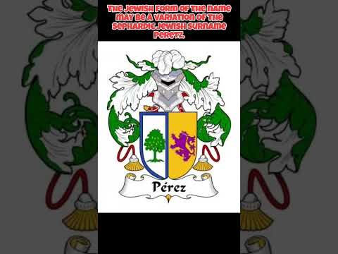 Perez Surname - Quick Facts #surnames #history #perez
