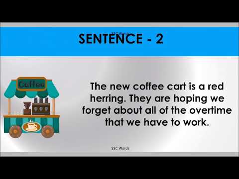 RED HERRING Idiom 334 # Meaning and five sentences # SSC Words