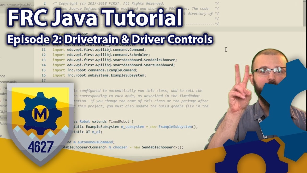 FRC Java Tutorial – WPILib 2019 Command Based Framework Ep 2: Drivetrain and Driver Controls