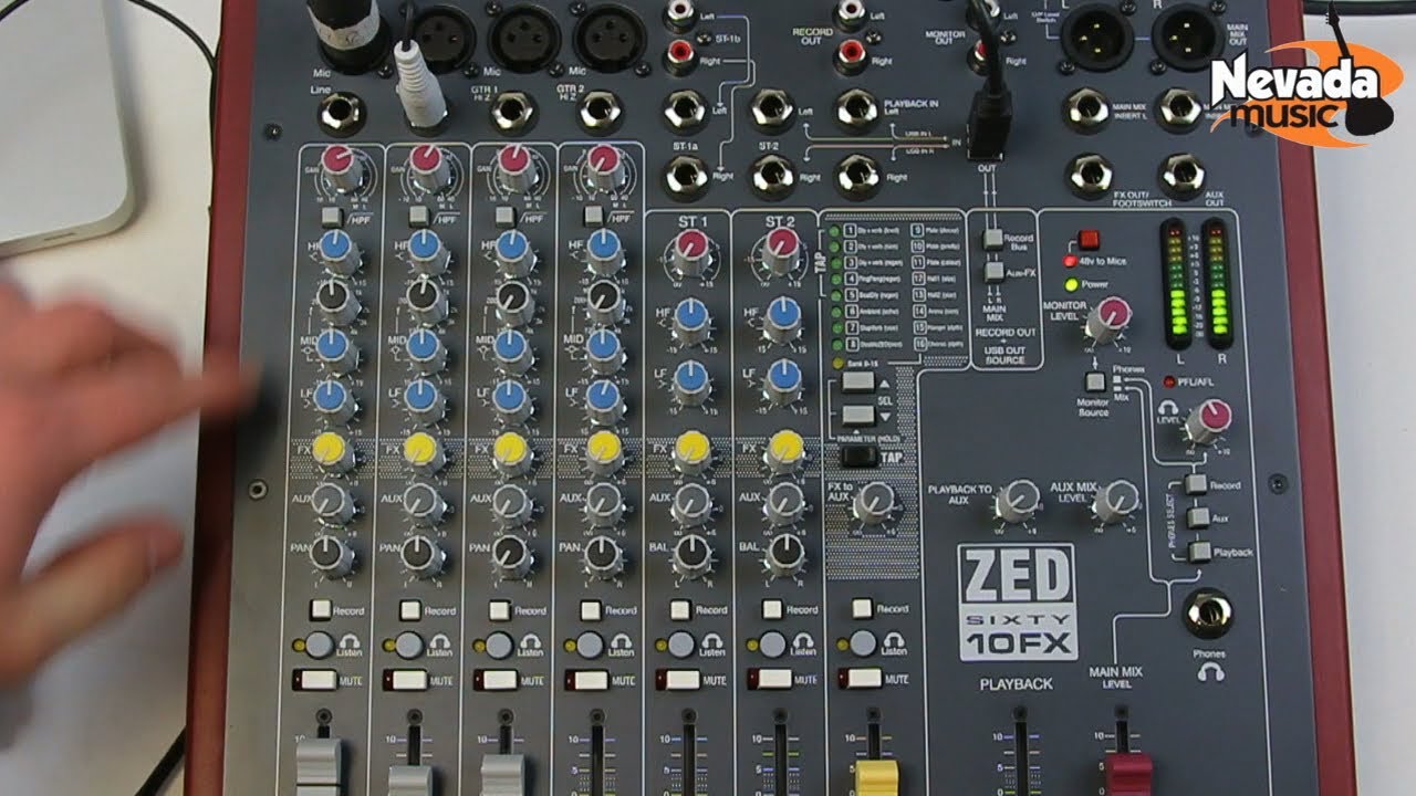 Mixer Allen & Heath ZED-10FX chính hãng
