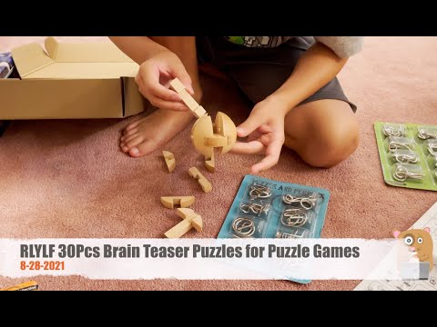 RLYLF 30Pcs Brain Teaser Puzzles for Puzzle Games