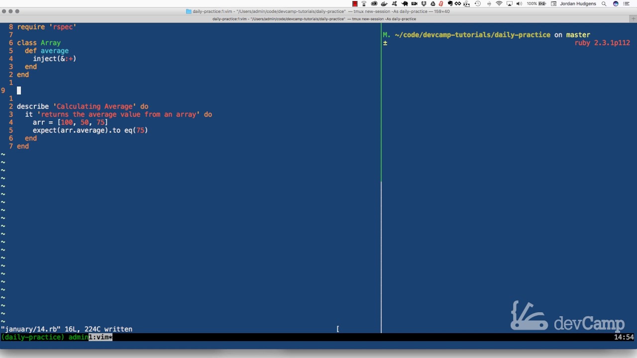 Finding the Average Value in an Array in Ruby