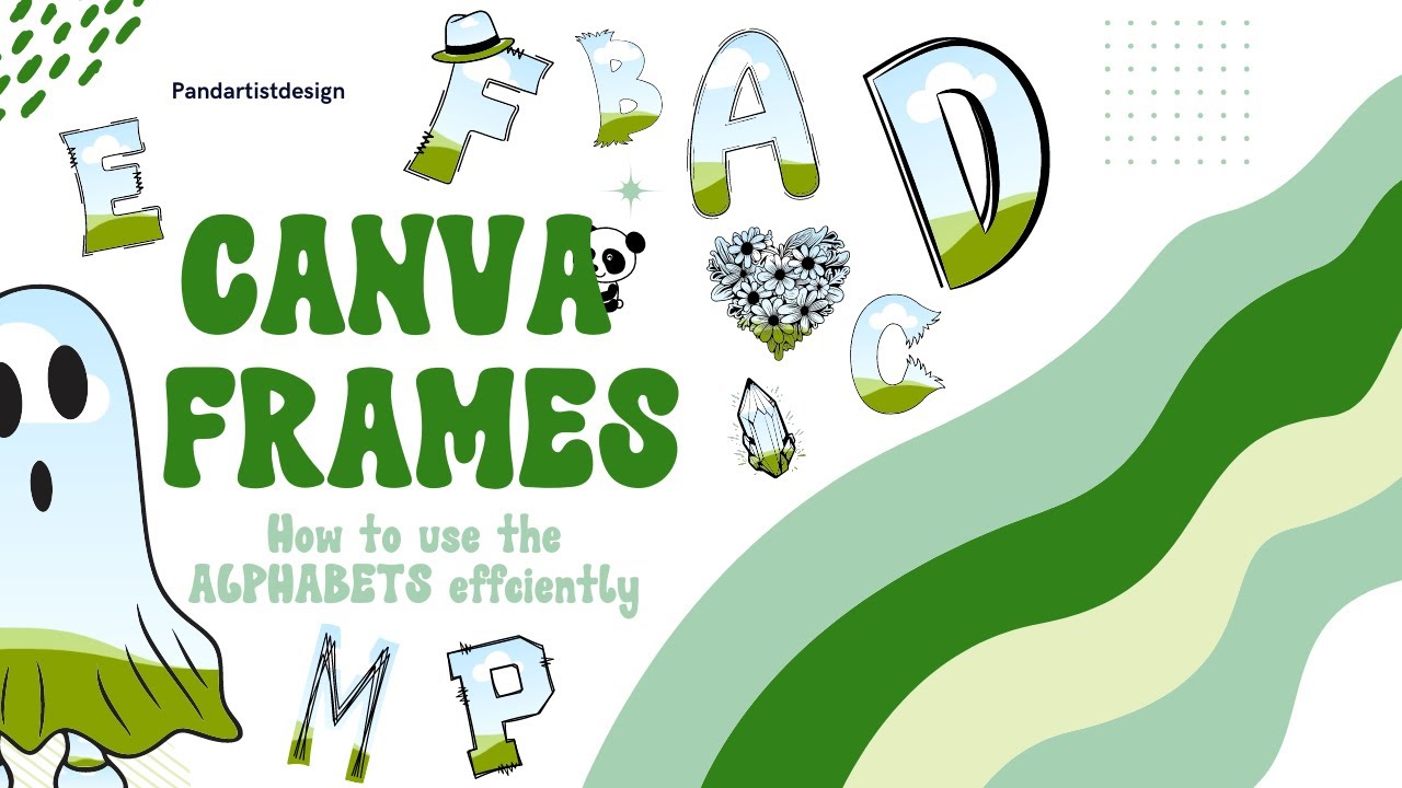 Canva Frames for Alphabets - Step by Step Tutorial - Doodle Fillable Letters