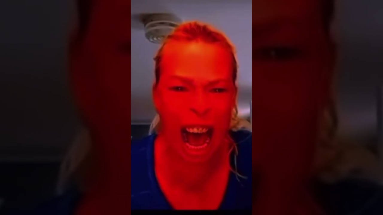 Red Face girl screaming
