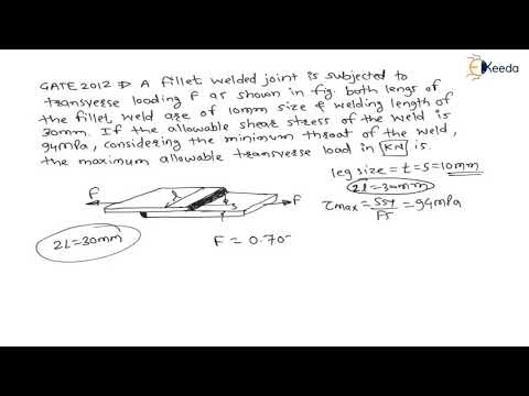 Mastering the Numerical 6: Fillet weld - Joint Design - GATE Machine ...