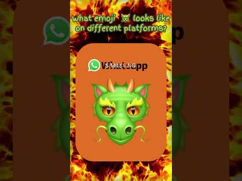 🐲Dragon Face emoji on different platforms? #emoji #spotthedifference