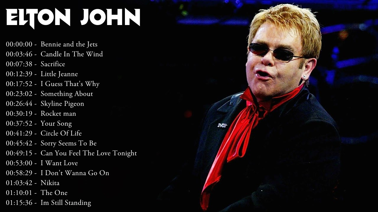 Elton John  Greatest Hits Playlist Full Album - Best Songs Of Elton John  Collection