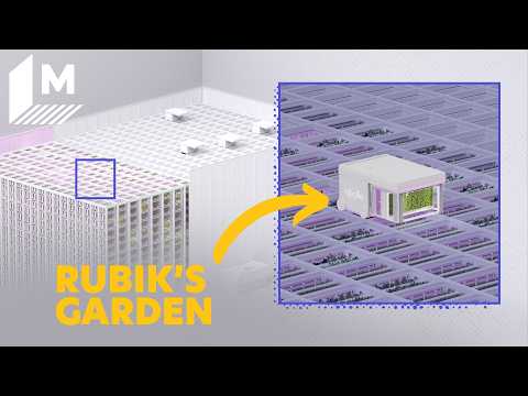 The World's First Robotic Vertical Farm Resembles a Rubik's Cube