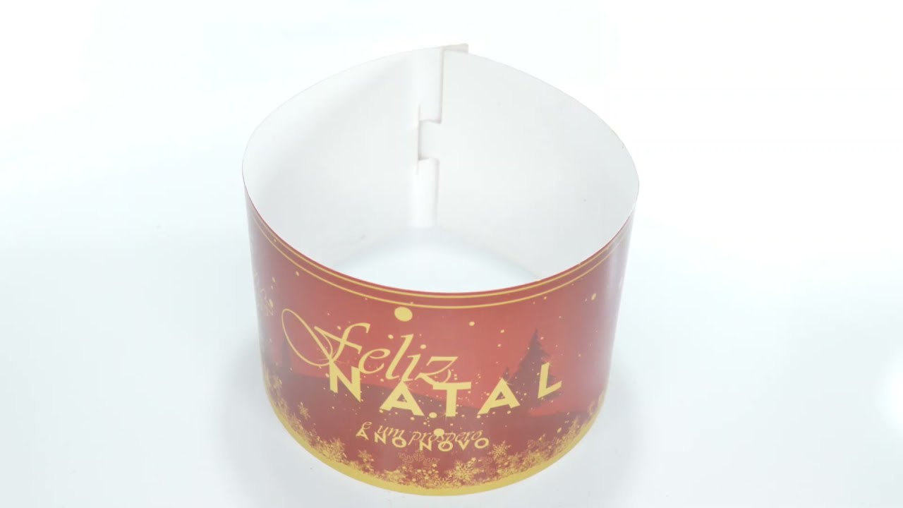 CINTA PARA PANETONE 500GR (C/10) - FELIZ NATAL