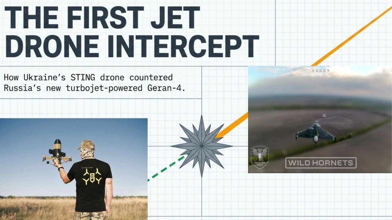 Russia's new jet-powered Geran-4 just met Ukraine's STING interceptor ...