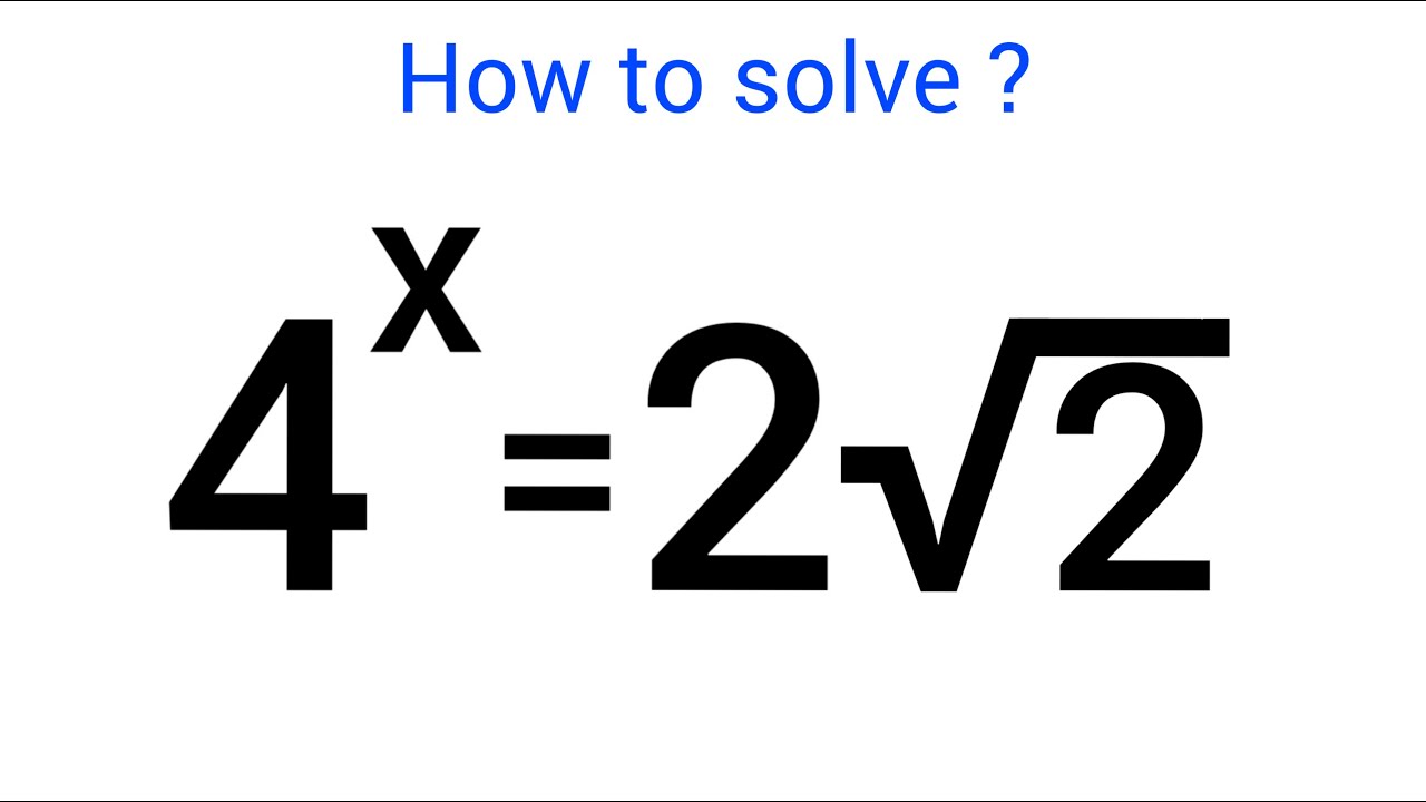 A Nice Math Olympiad Exponents Problem