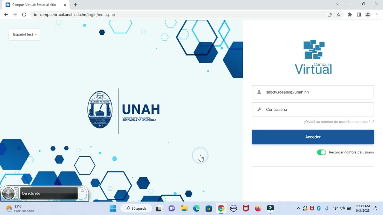 Paso a paso de cómo entrar al Campus virtual- UNAH😊💻📱