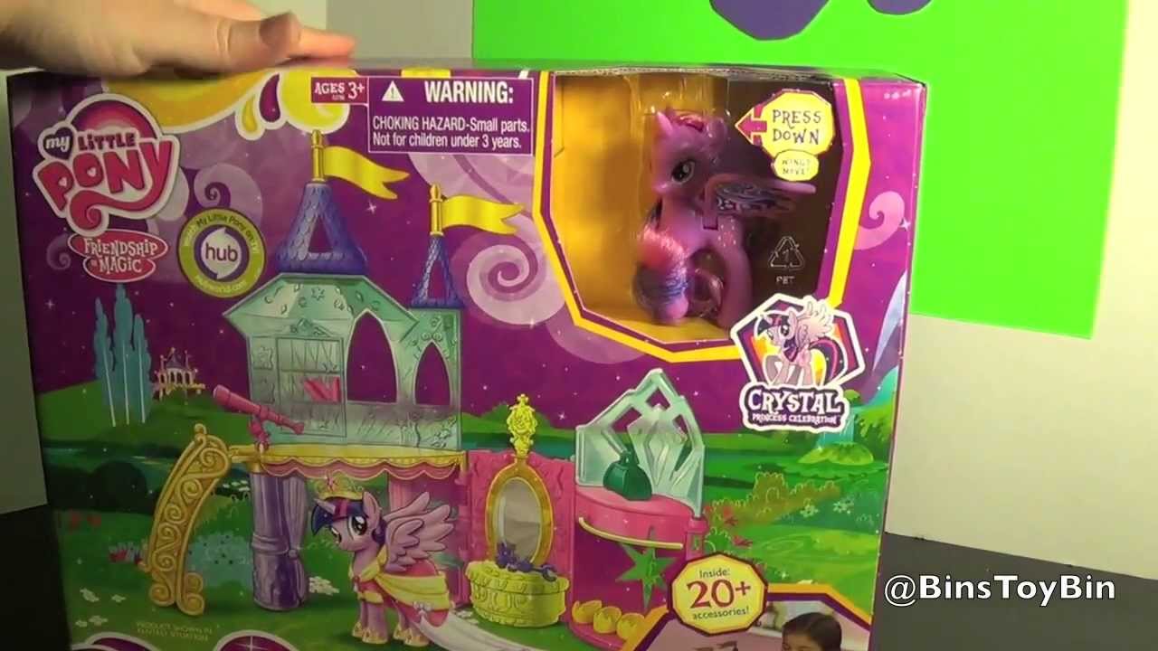 Twilight Sparkle Crystal Princess Palace Playset My Little Pony Review! by Bin's Toy Bin