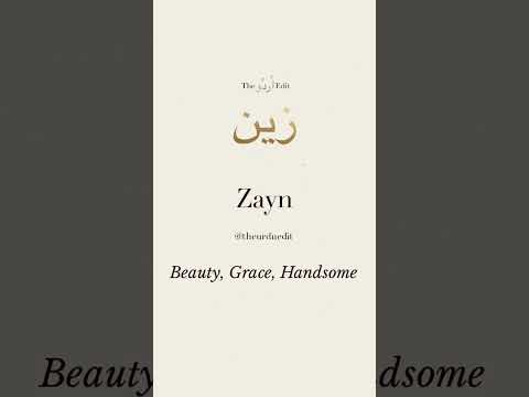 zayn name meaning