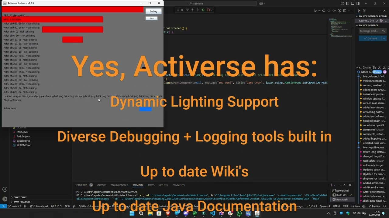 Activerse - A Java based 2D Game Engine #coding #java #indiegame #creative