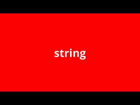 what is the meaning of string