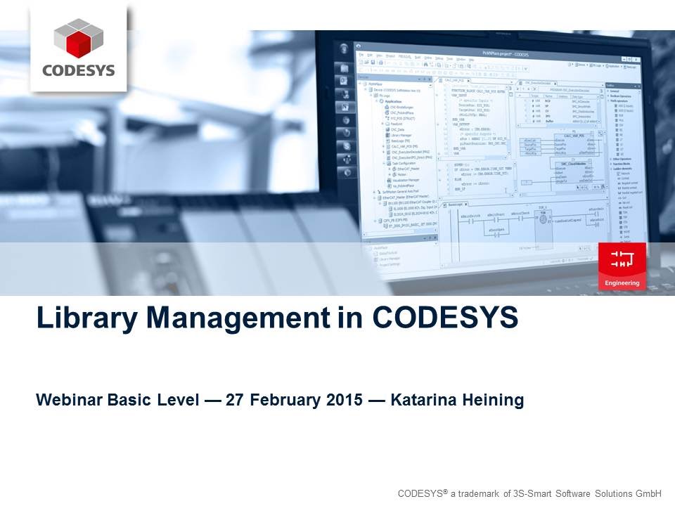 CODESYS Webinar Library Management Basics