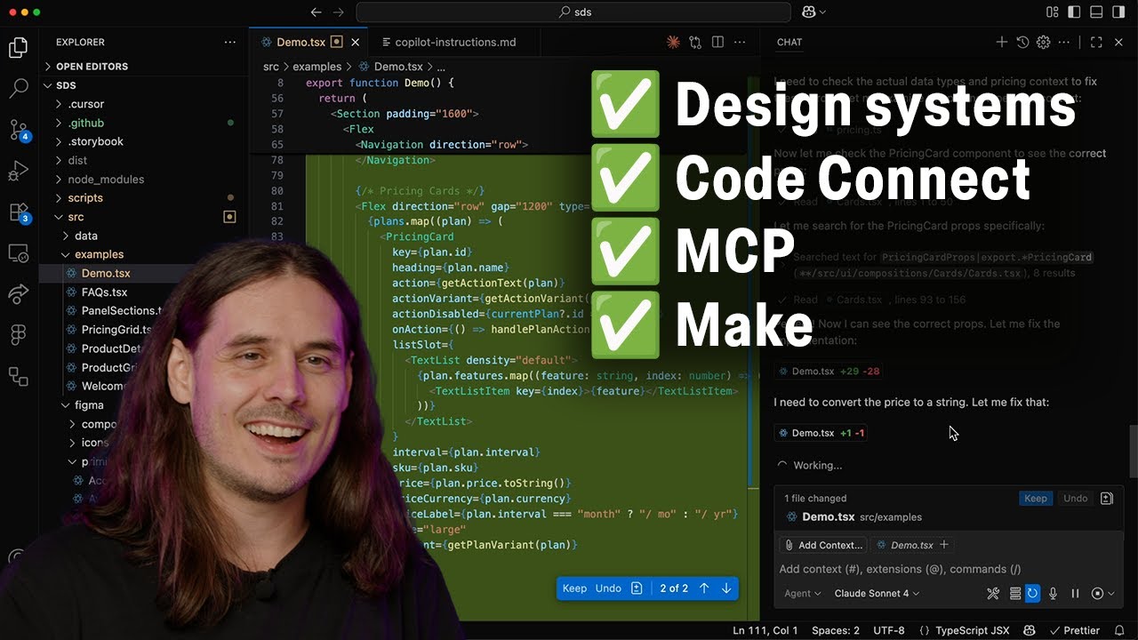 Figma + developer workflows | design systems, Code Connect, MCP, and Make
