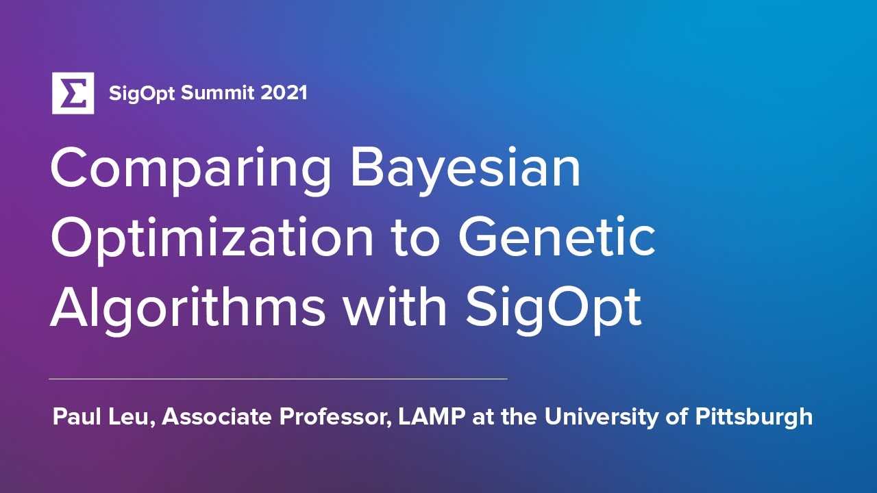 Comparing Bayesian Optimization to Genetic Algorithms with SigOpt