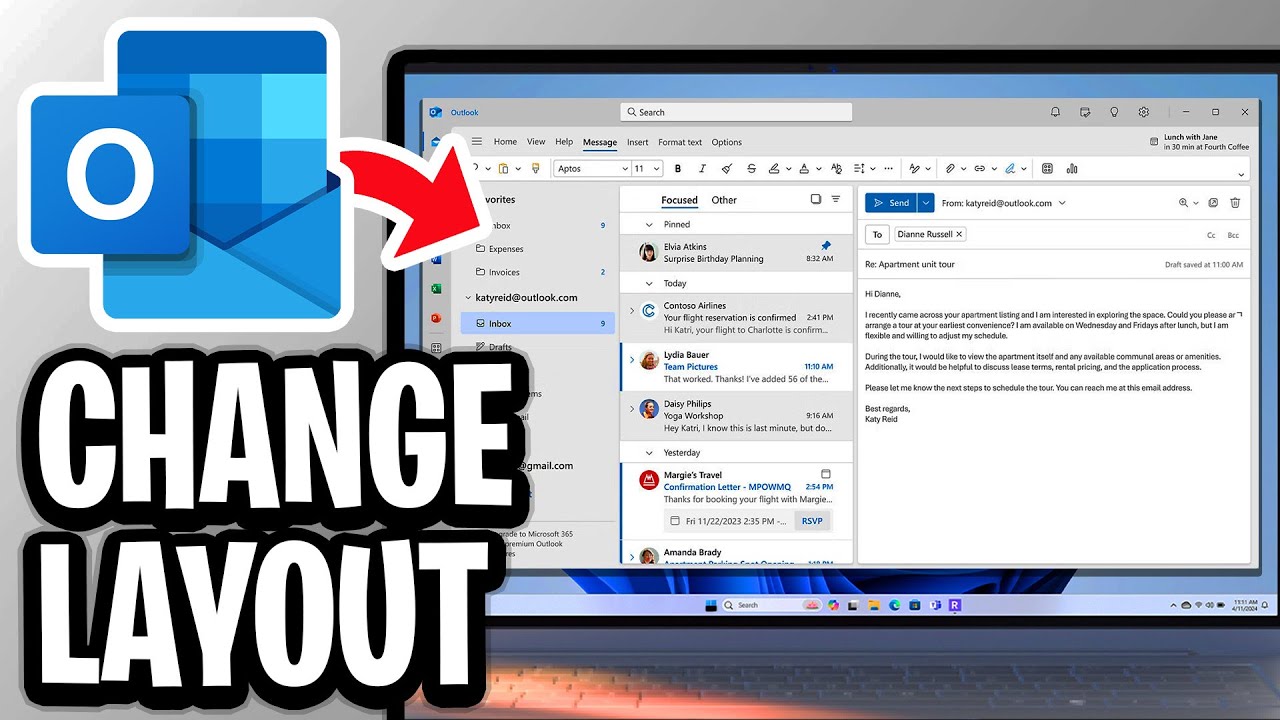 How To Change Layout Of Outlook Preview Pane - Step By Step