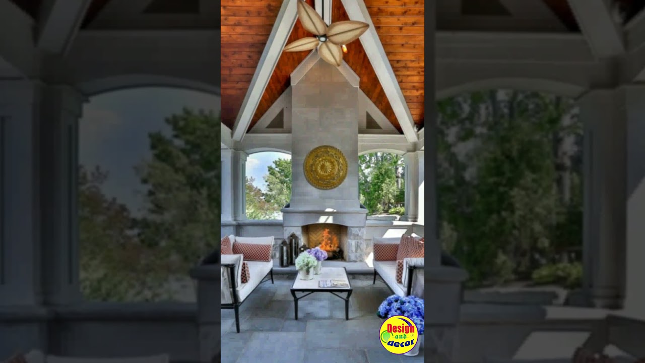 Outdoor Fireplace Ideas 2023. Inviting and Relaxing Backyard Designs.