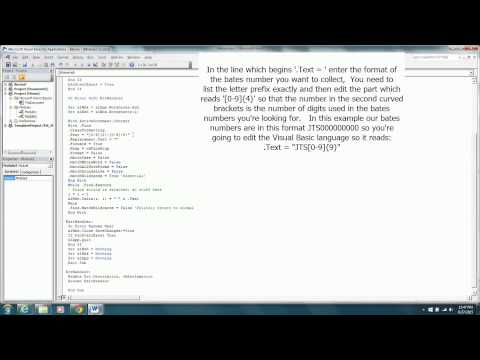 Word Macro to Automatically Collect Bates Numbers and Save them in Excel