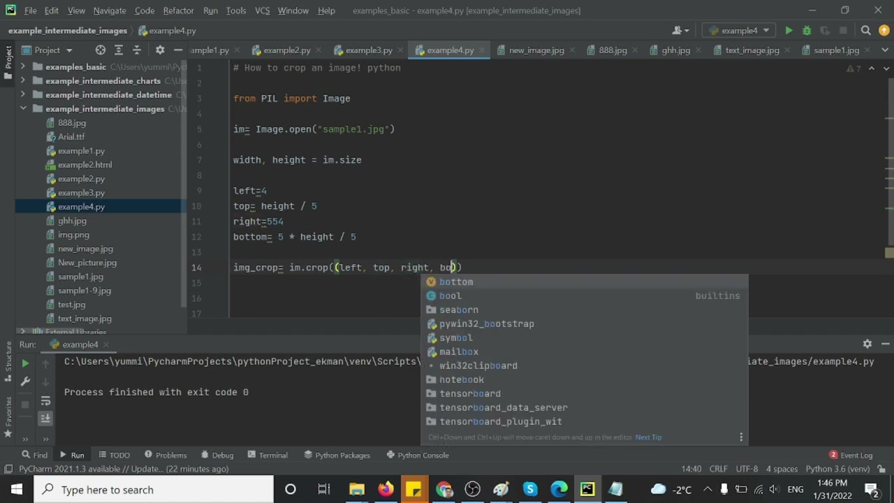 How to crop an image  using python? - example 94