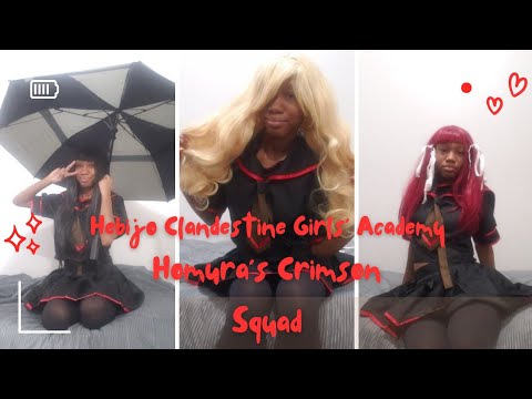 SERAN KAGURA HOMURA CRIMSON SQUAD AND HEBJIO CLADESTINE GIRLS ACADEMY COS