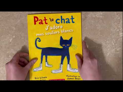 Lecture du livre, Pat le Chat - J’adore mes souliers blancs!
