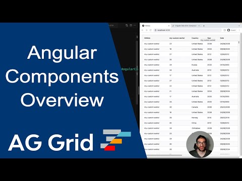 Angular Custom AG Grid Component Overview