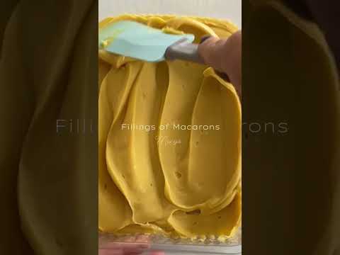 Fillings of macarons. Mango #filling #macarons