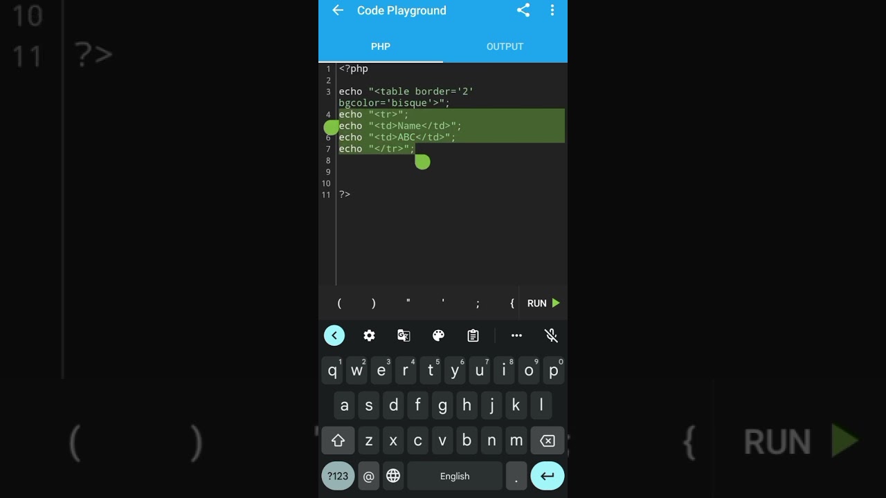 How to create a Table in PHP #basicofcoding #coding #table#phptutorials #like