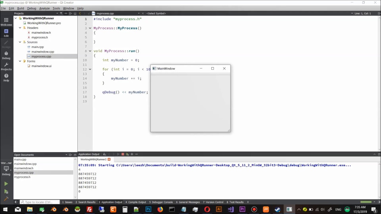 Qt5 C++ GUI Programming Cookbook, 2nd Edition | 7. Threading Basics - Asynchronous Programming