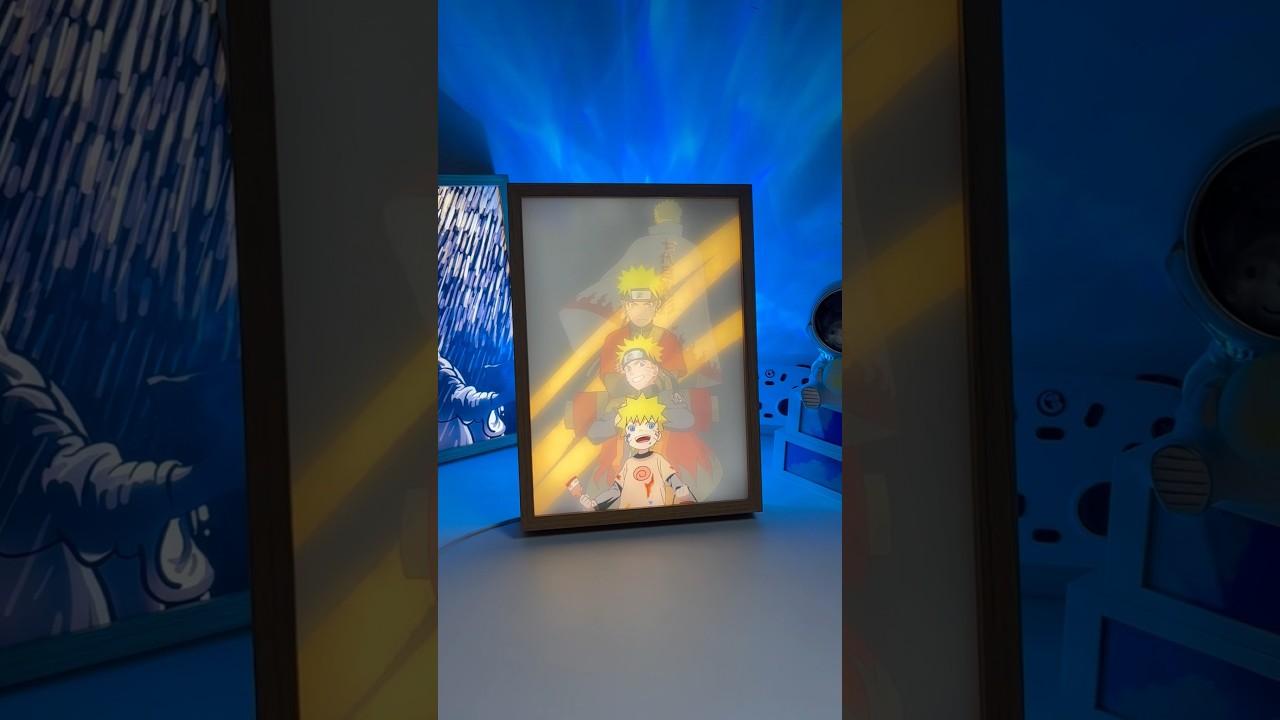 Naruto Uzumaki Anime LED Light Painting, Illuminating the Spirit of the Ninja Way! #naruto #gift