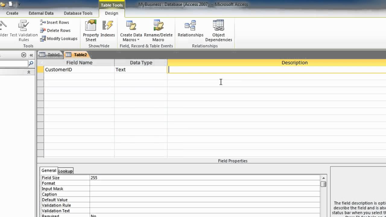 Access 2010: Creating A Database