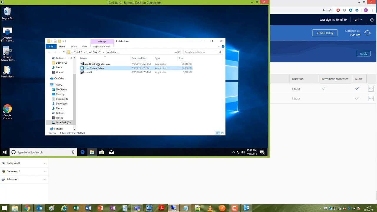 CyberArk Endpoint Privilege Manager Just-in-Time Elevation and Access