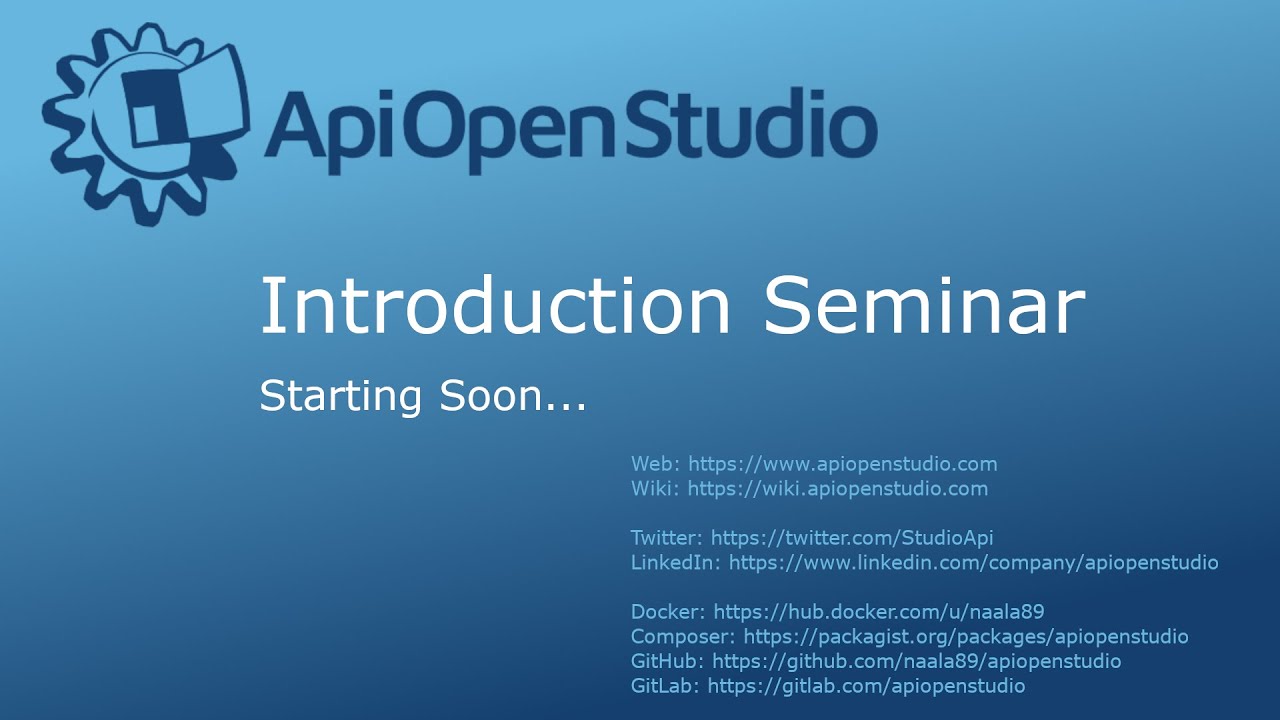 ApiOpenStudio Introduction Seminar (4 Nov 2021)